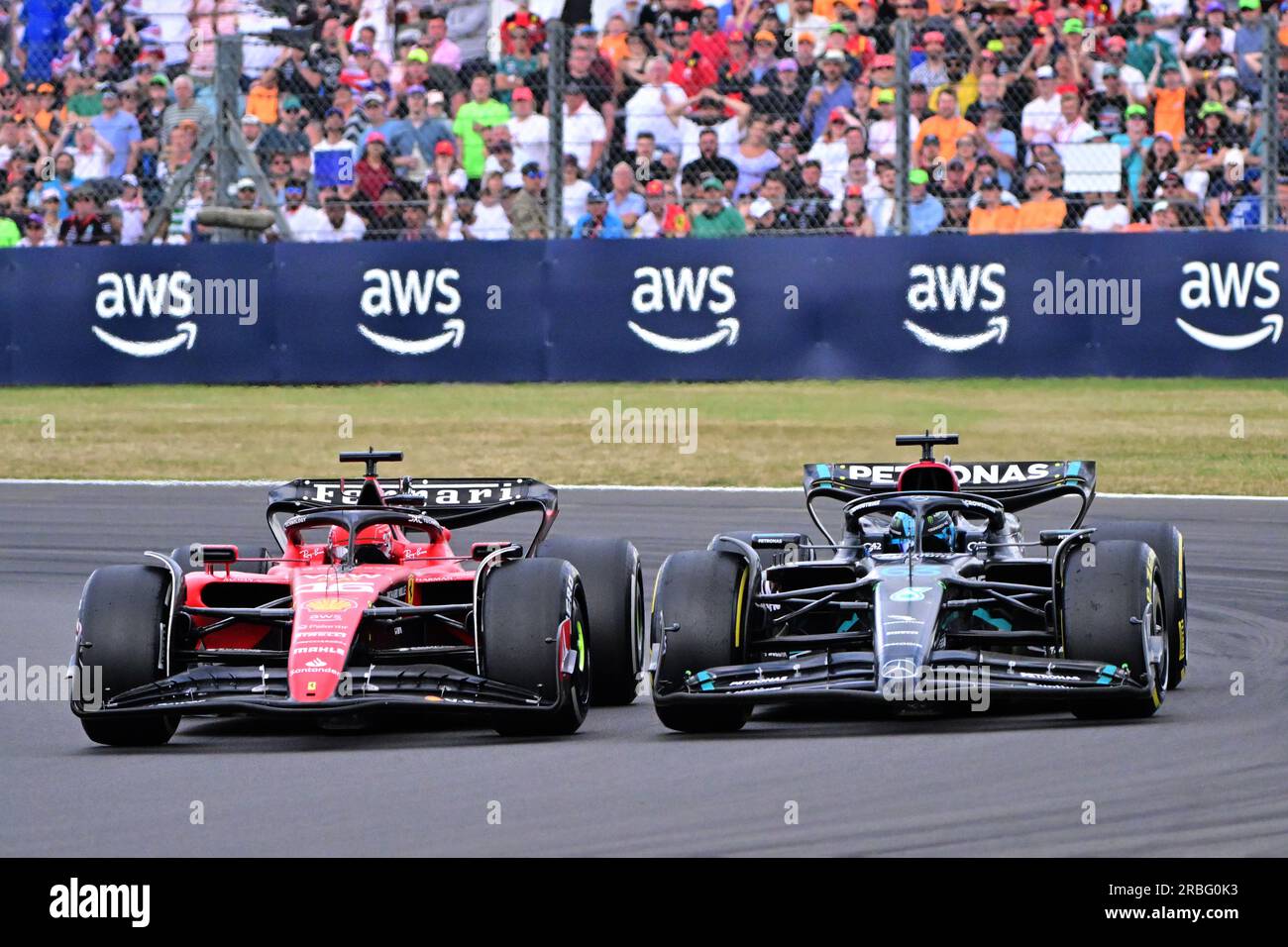 16 LECLERC Charles (mco), Scuderia Ferrari SF-23, 63 RUSSELL George ...
