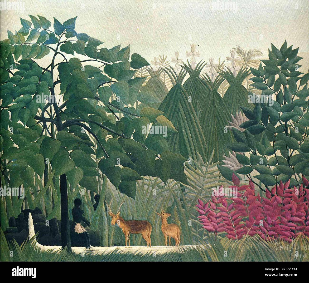 The Waterfall 1910 by Henri Rousseau Stock Photo - Alamy