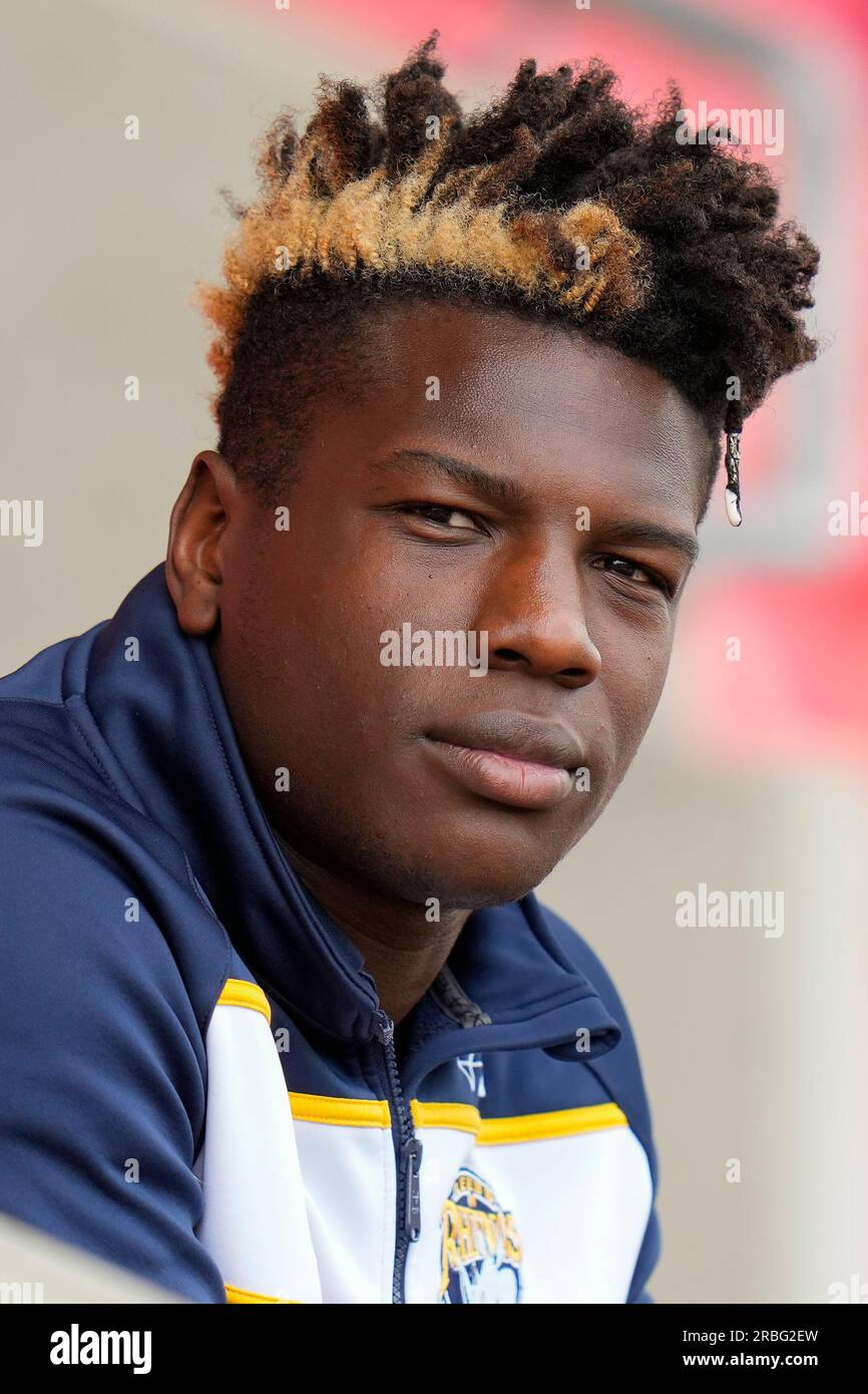 Justin Sangare before the Betfred Super League Round 18 match Salford ...