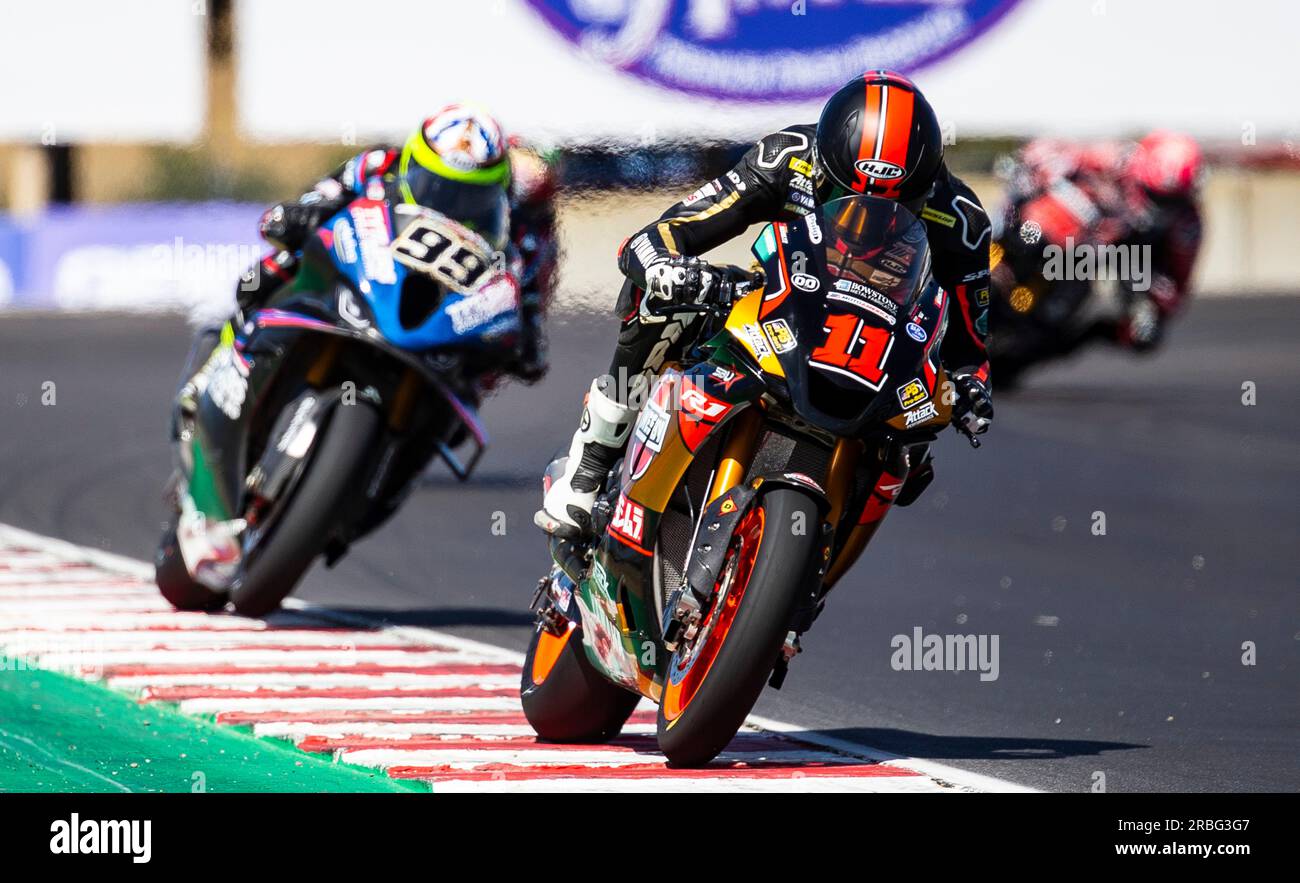 July 08 2023 Monterey, CA, U.S.A Mathew Scholtz(11) coming out of turn ...