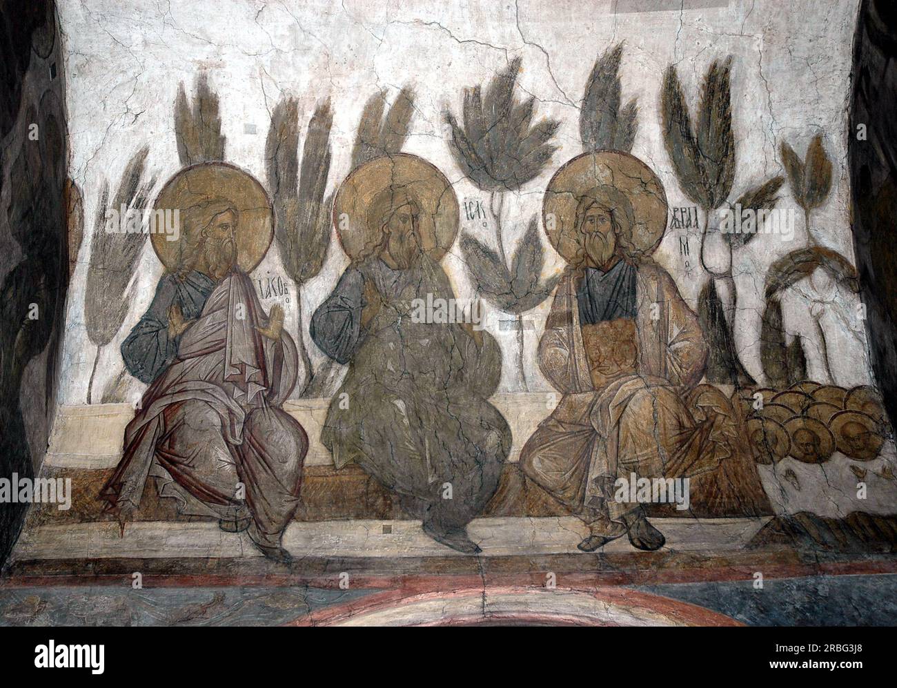 The Last Judgement: Jacob, Abraham and Isaac in Heaven 1408; Vladimiro ...