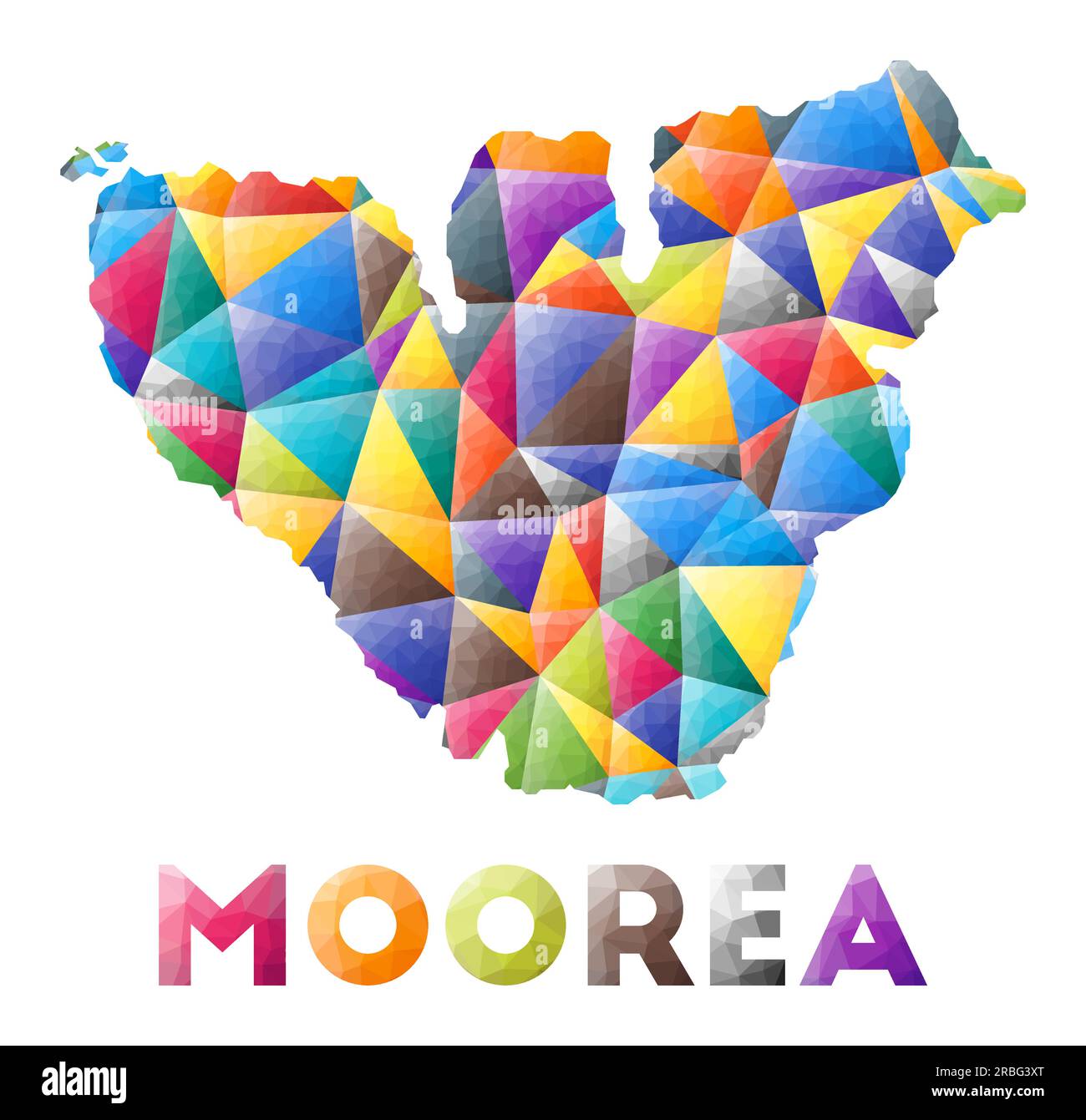 Map of moorea island hi-res stock photography and images - Alamy