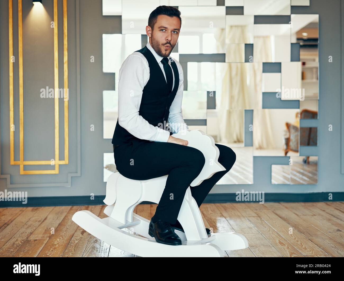 Rocking chair horse hi-res stock photography and images - Alamy