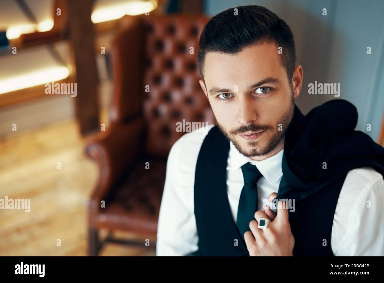 Portrait fashion business man boss hi-res stock photography and images ...