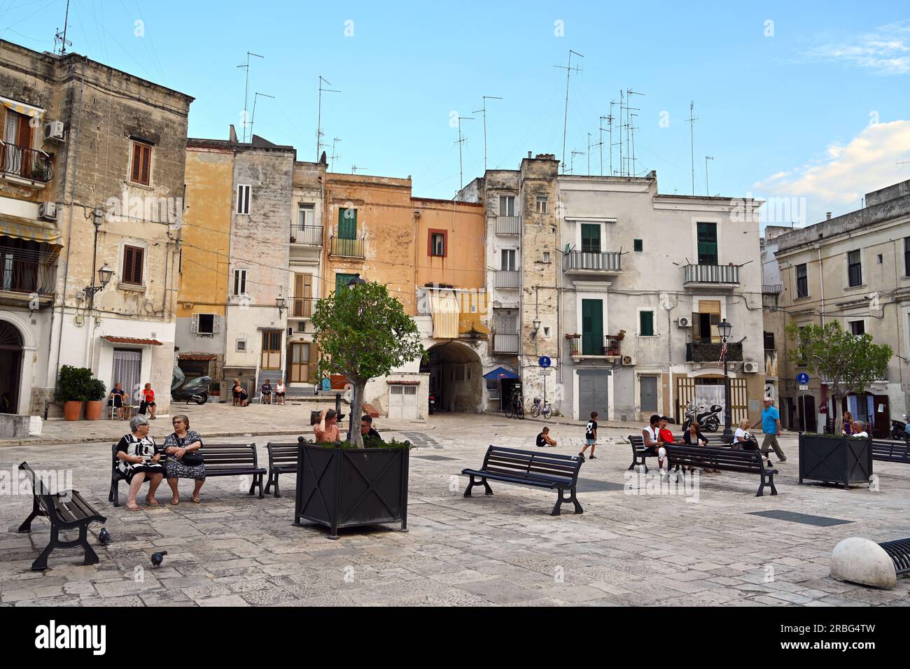 Piazza Federico II di Svevia Stock Photo - Alamy