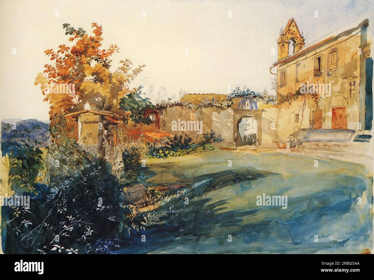 The Garden of San Miniato near Florence by John Ruskin Stock Photo - Alamy