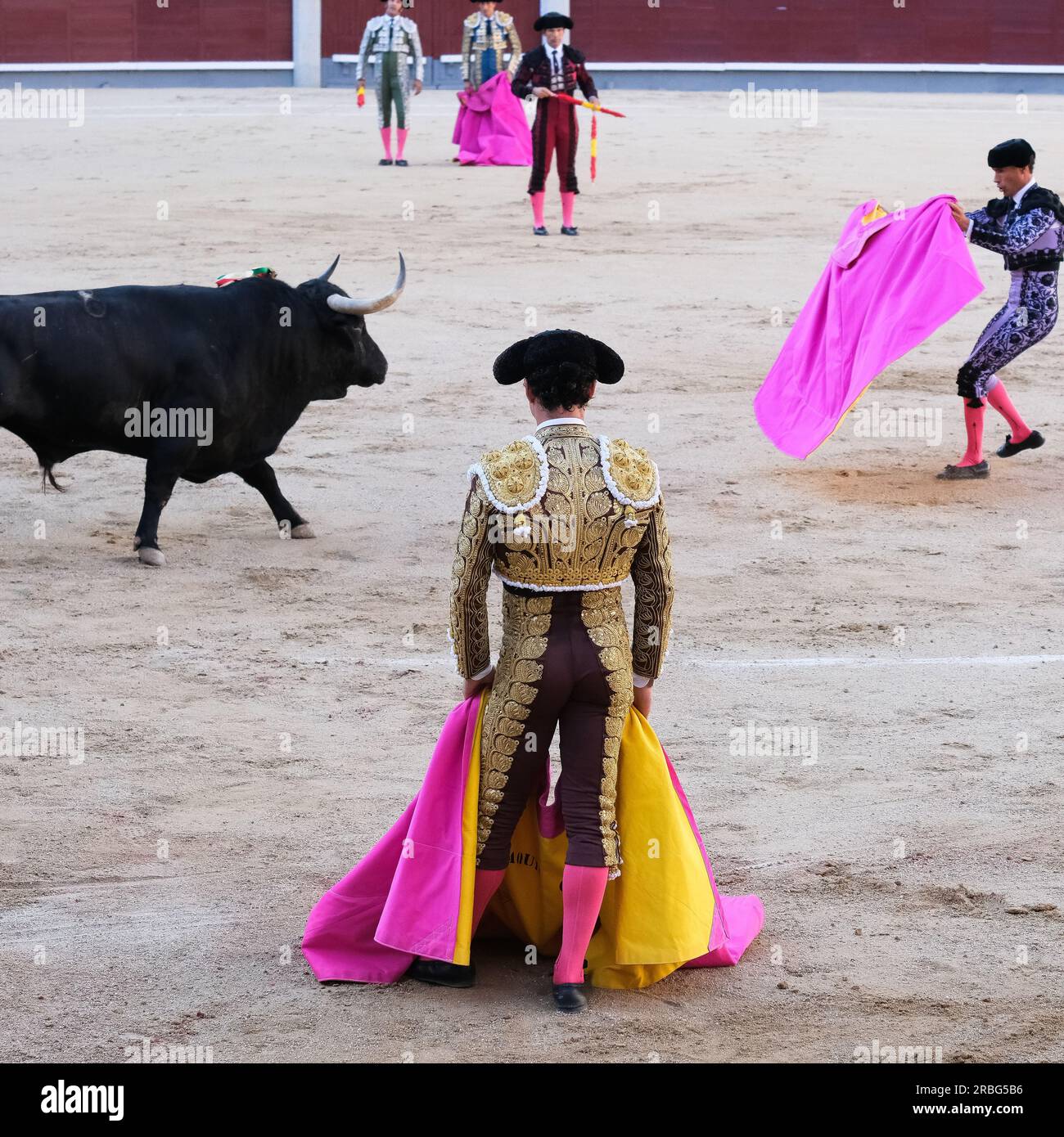 the bullfighter David de Mirandas during the bullfight of Corrida de ...