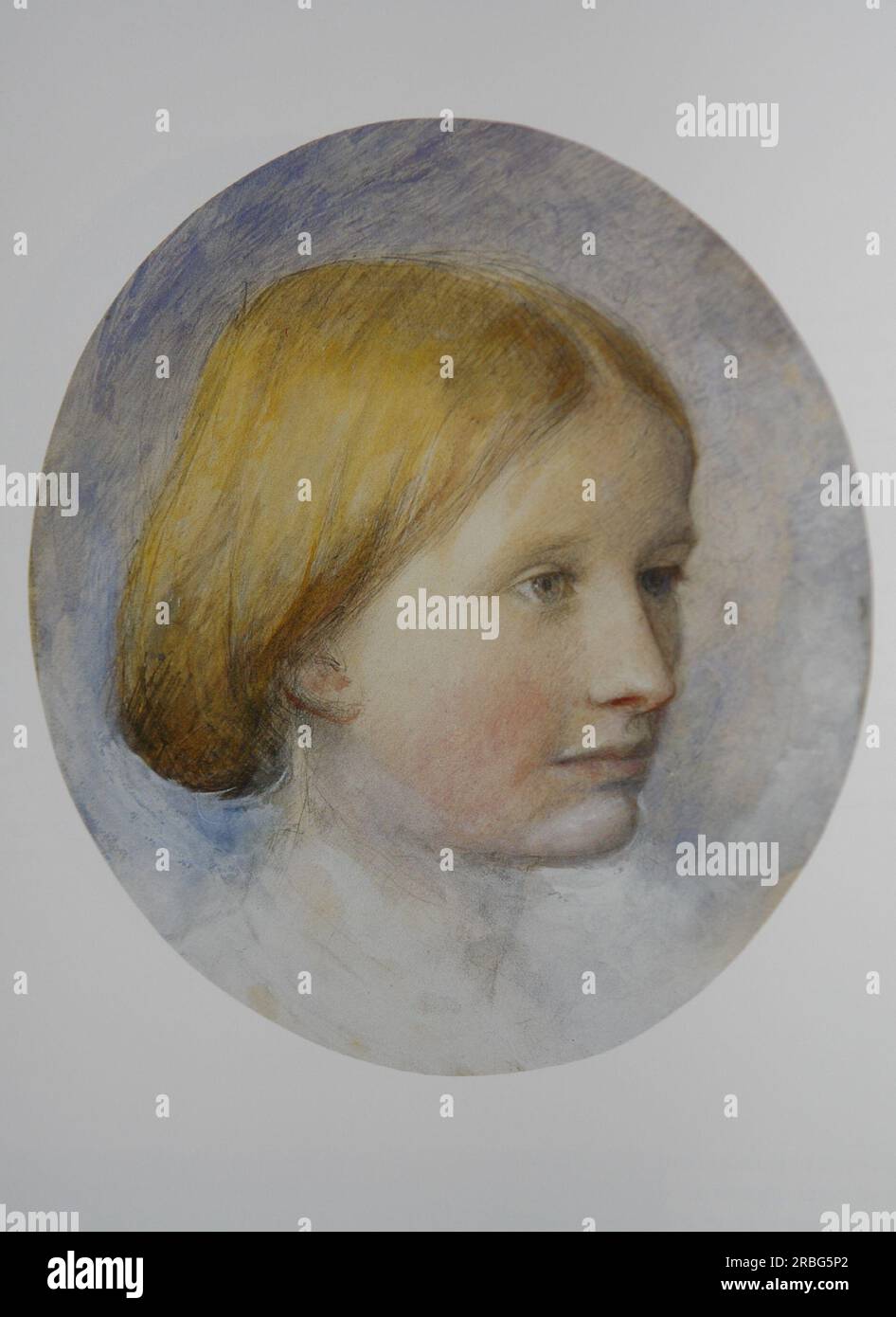Portrait of Rose La Touche 1861 by John Ruskin Stock Photo - Alamy
