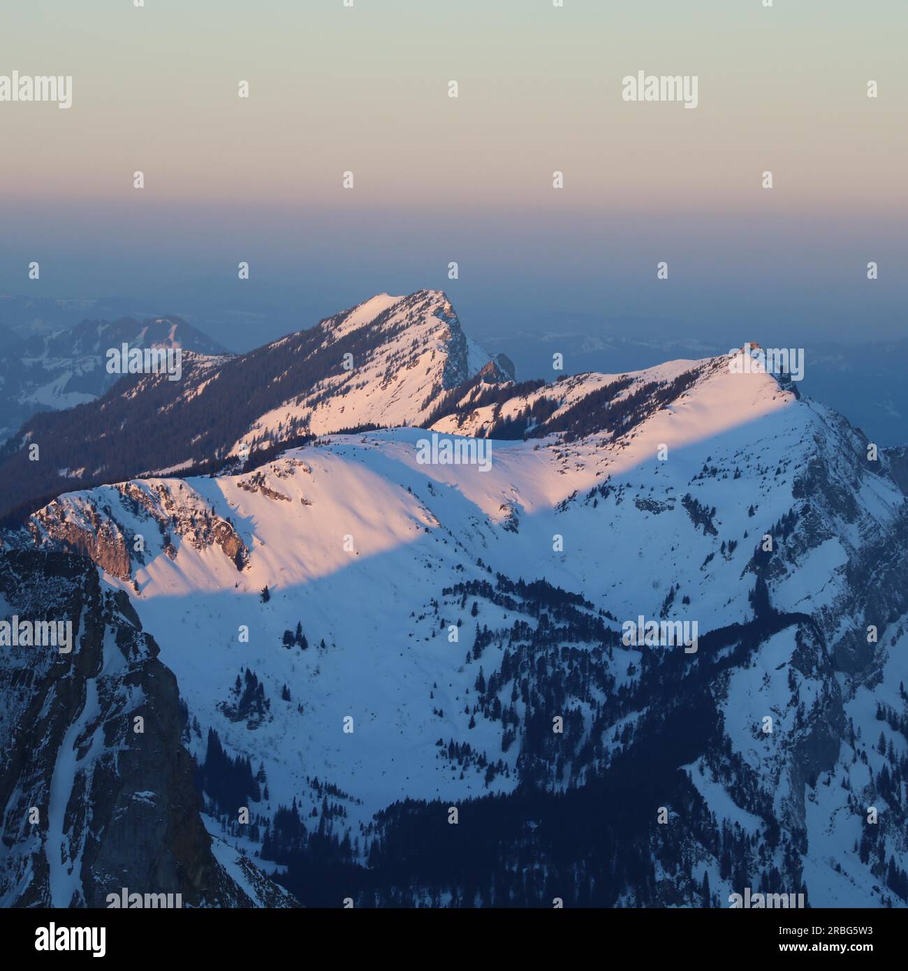 Mountain ranges seen from Mount Pilatus, Lucerne Stock Photo - Alamy