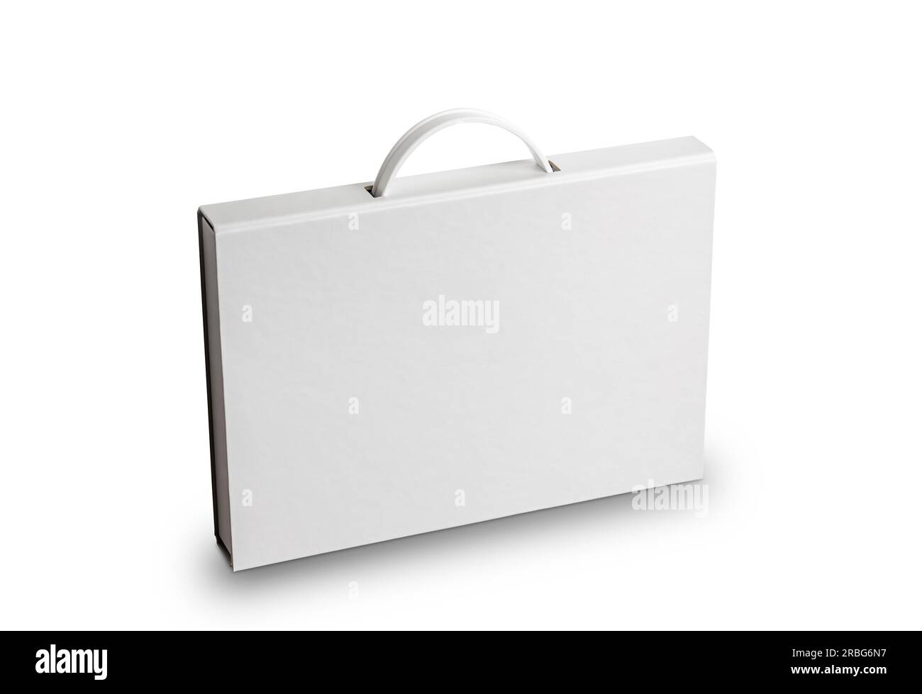 Cardboard document case with a plastic handle, or briefcase folder ...