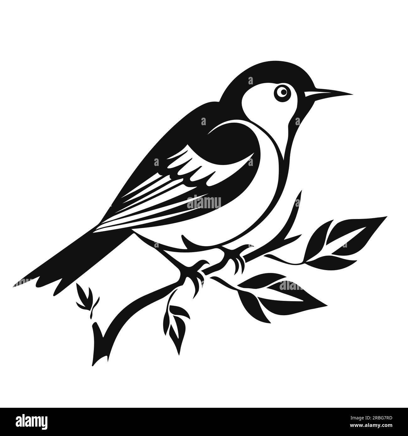 Sparrow on garden bird Stock Vector Images - Alamy