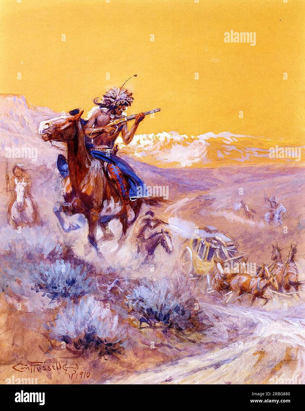 Indian attack hi-res stock photography and images - Alamy