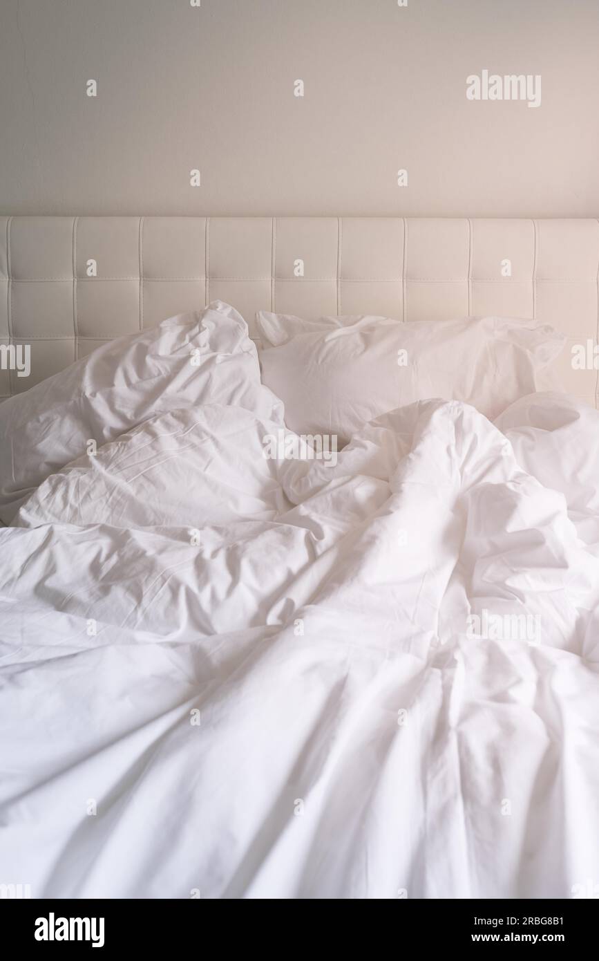 Rumpled bed hi-res stock photography and images - Alamy