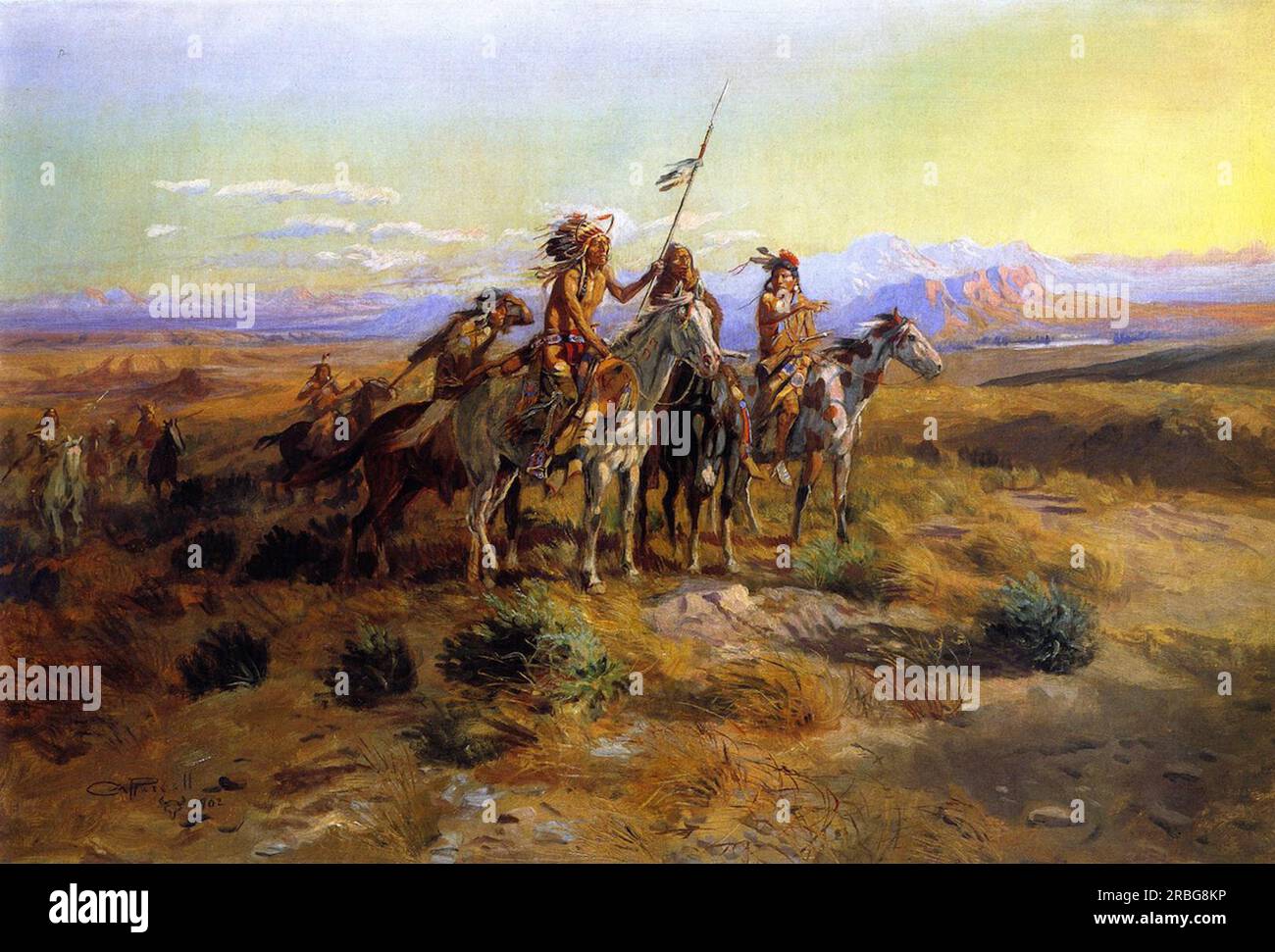 Native american scouts hi-res stock photography and images - Alamy