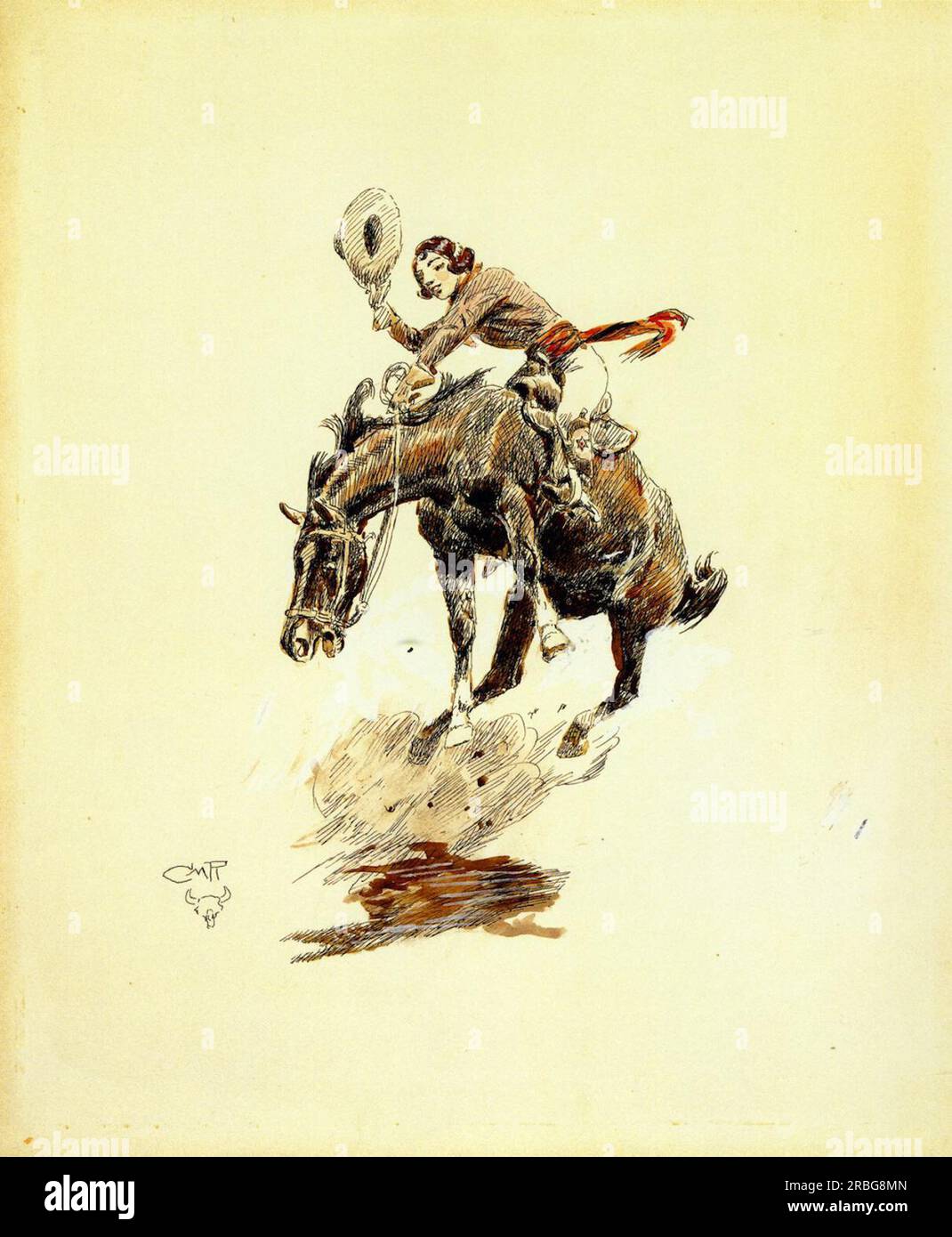 Cowgirl art hi-res stock photography and images - Alamy