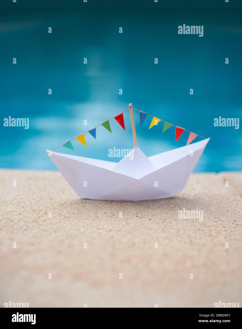 Party Paper Boat Stock Photo - Alamy