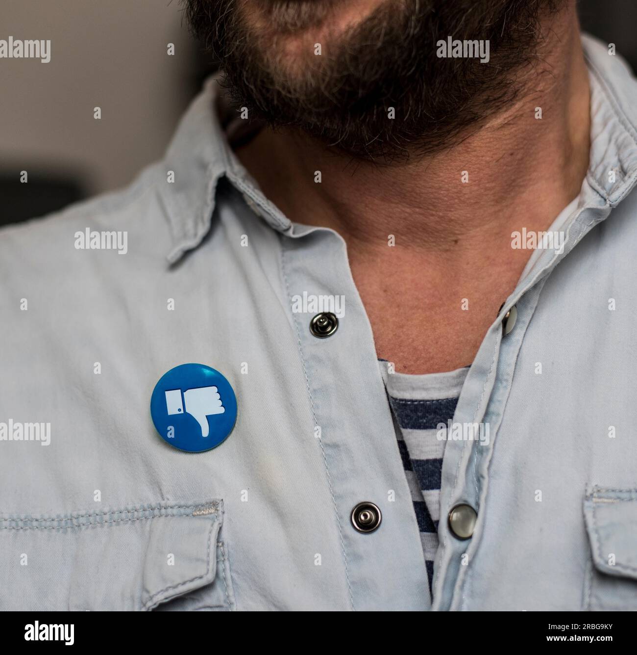 Button I do not like Stock Photo - Alamy