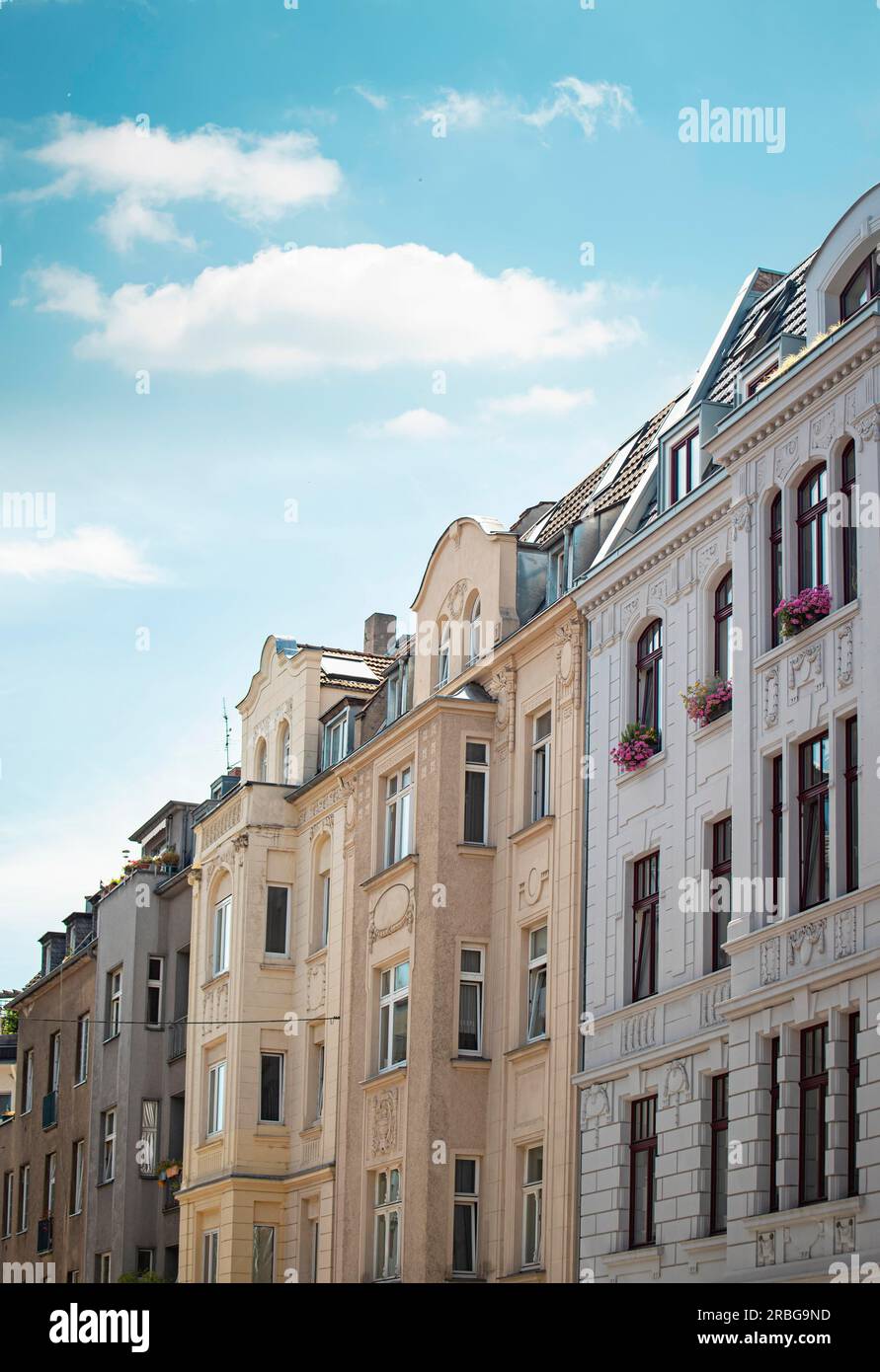 Old houses & flats Stock Photo - Alamy