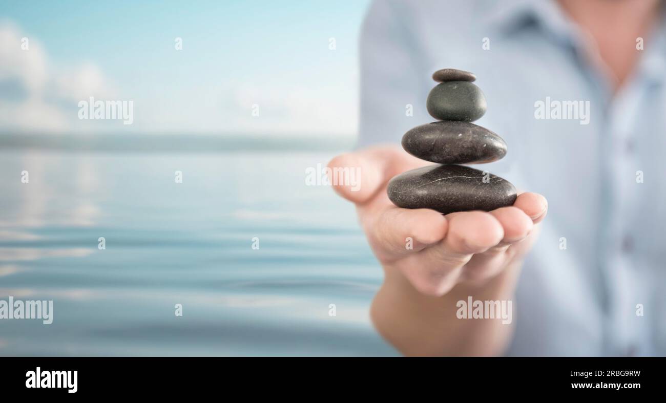 Relax, stay in balance Stock Photo - Alamy