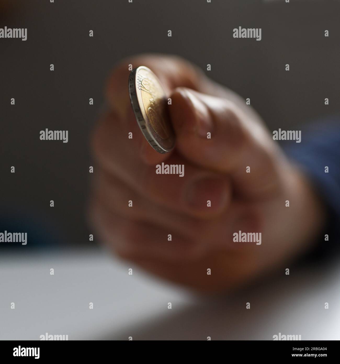 2, - ? in Hand Stock Photo - Alamy