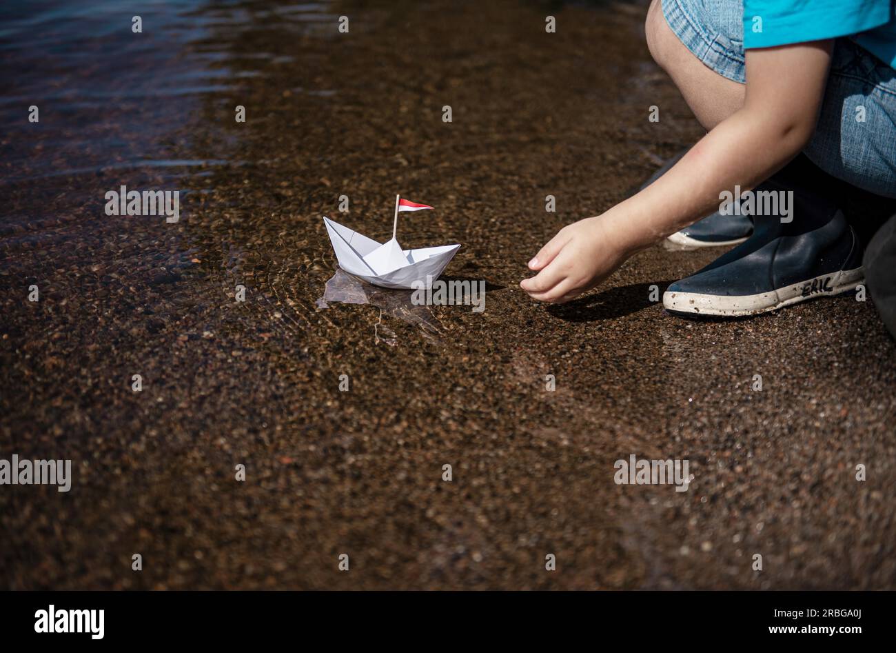 Boat child hi-res stock photography and images - Alamy