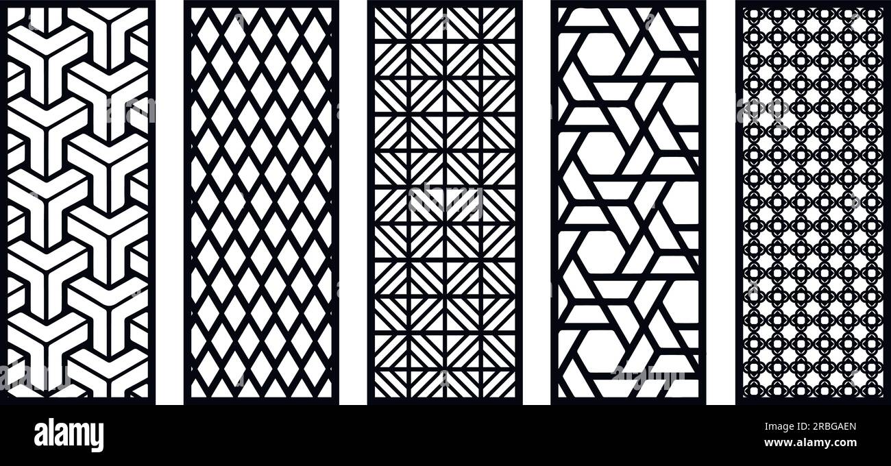 Panel collection geometric pattern hi-res stock photography and images ...