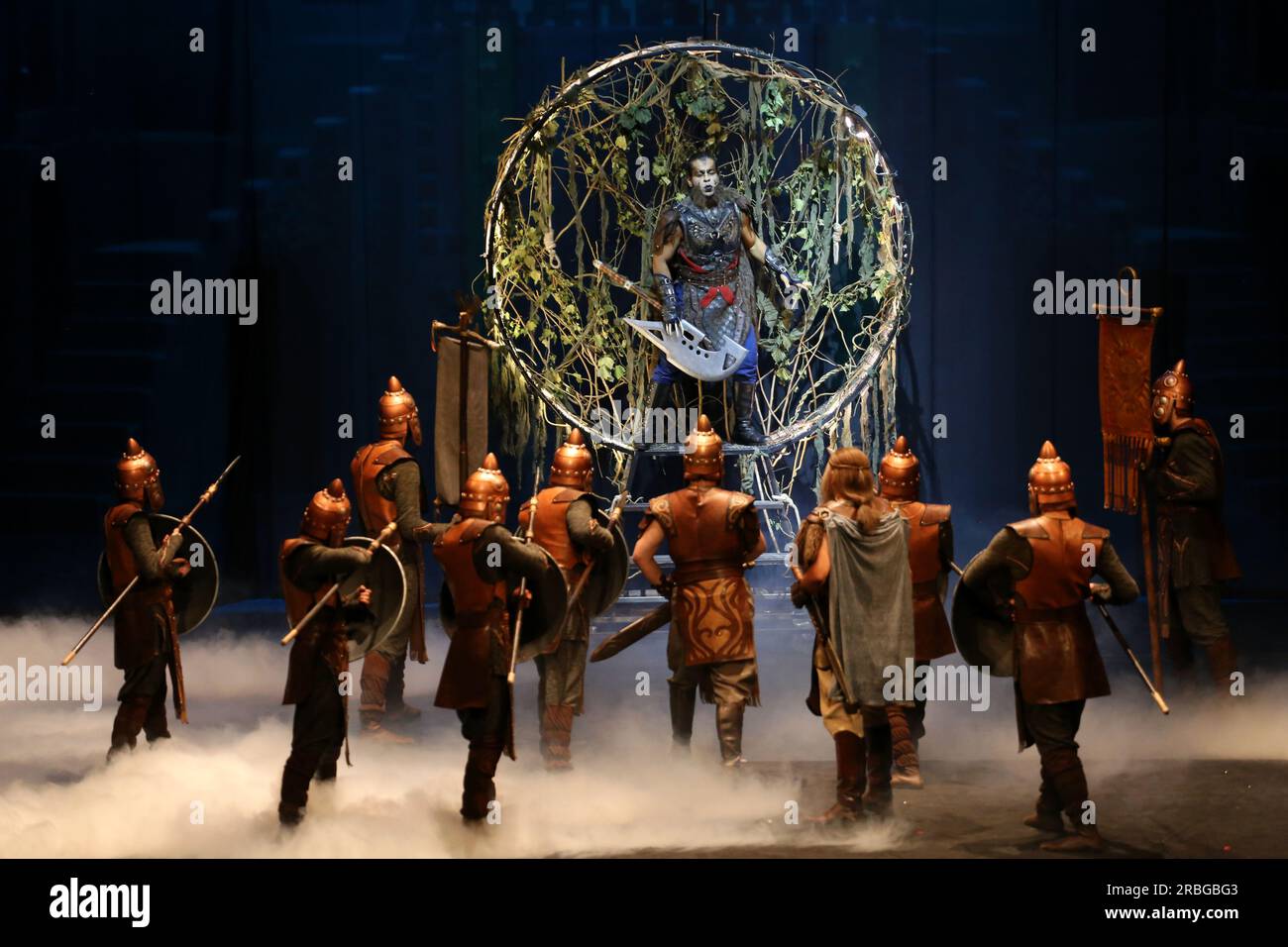 July 9, 2023, Tehran, Tehran, Iran: Iranian actors perform in Haft-Khan ...