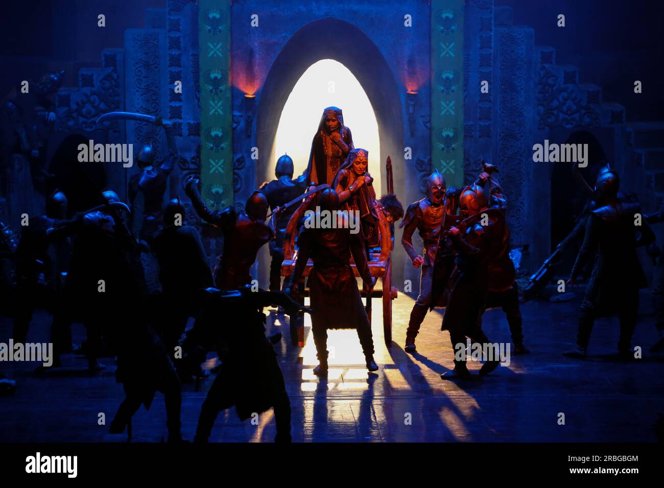 July 9, 2023, Tehran, Tehran, Iran: Iranian actors perform in Haft-Khan ...