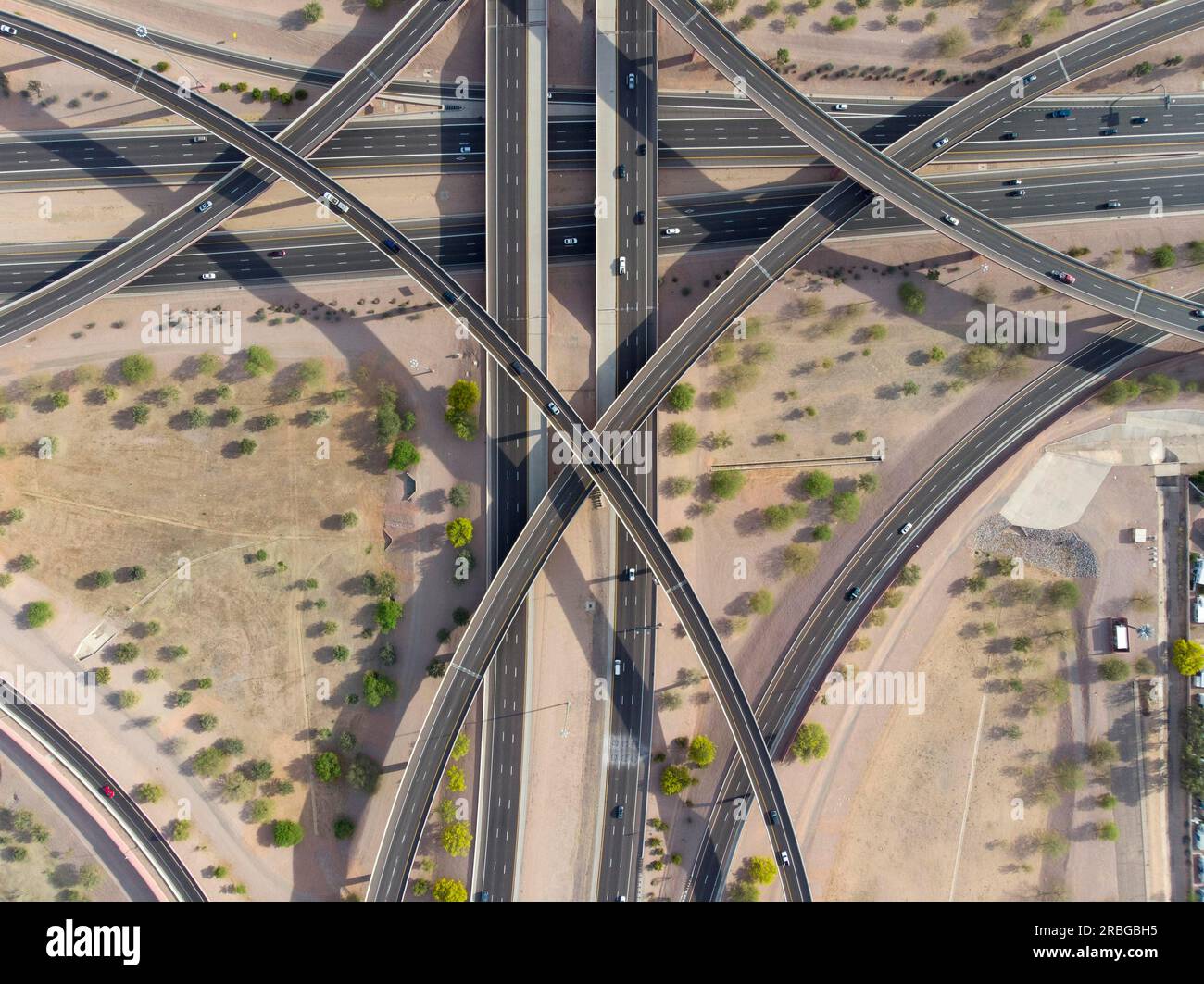 Overview of a major interstate in the United States Stock Photo - Alamy