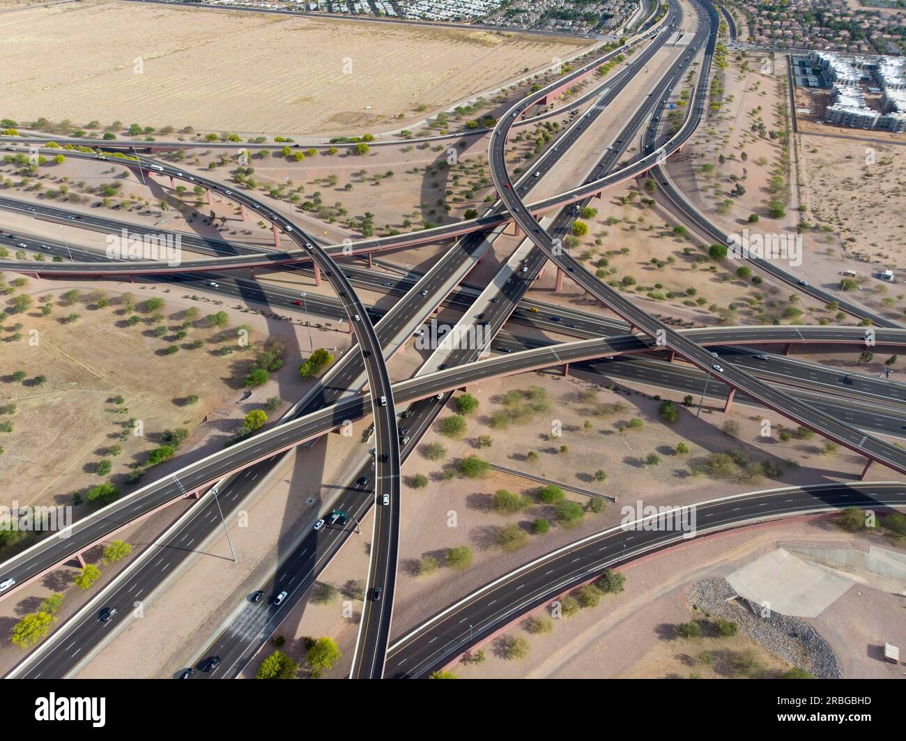 Overview of a major interstate in the United States Stock Photo - Alamy