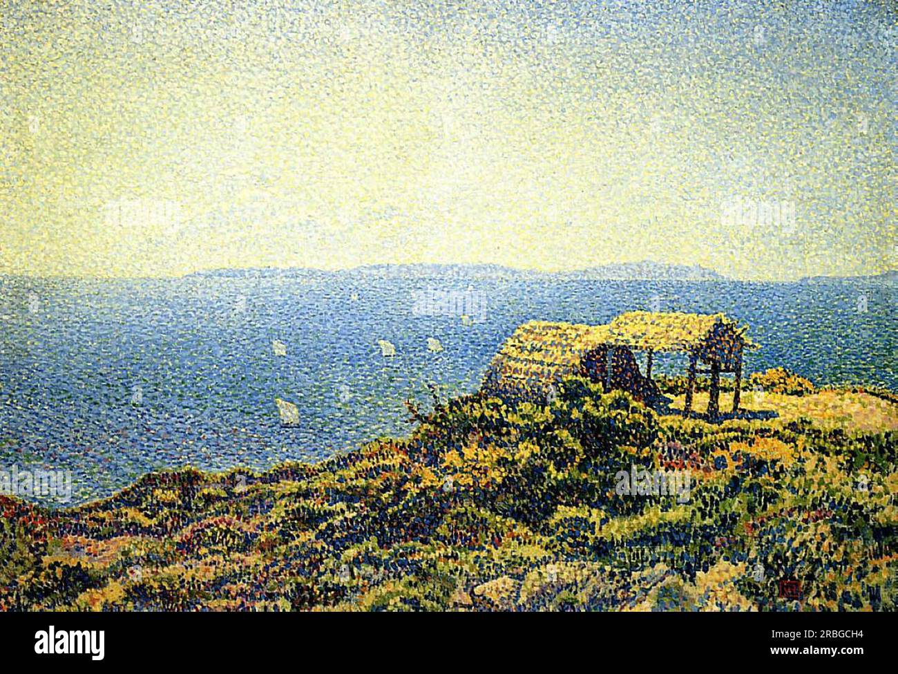 Levant isle 1892 by Theo van Rysselberghe Stock Photo - Alamy