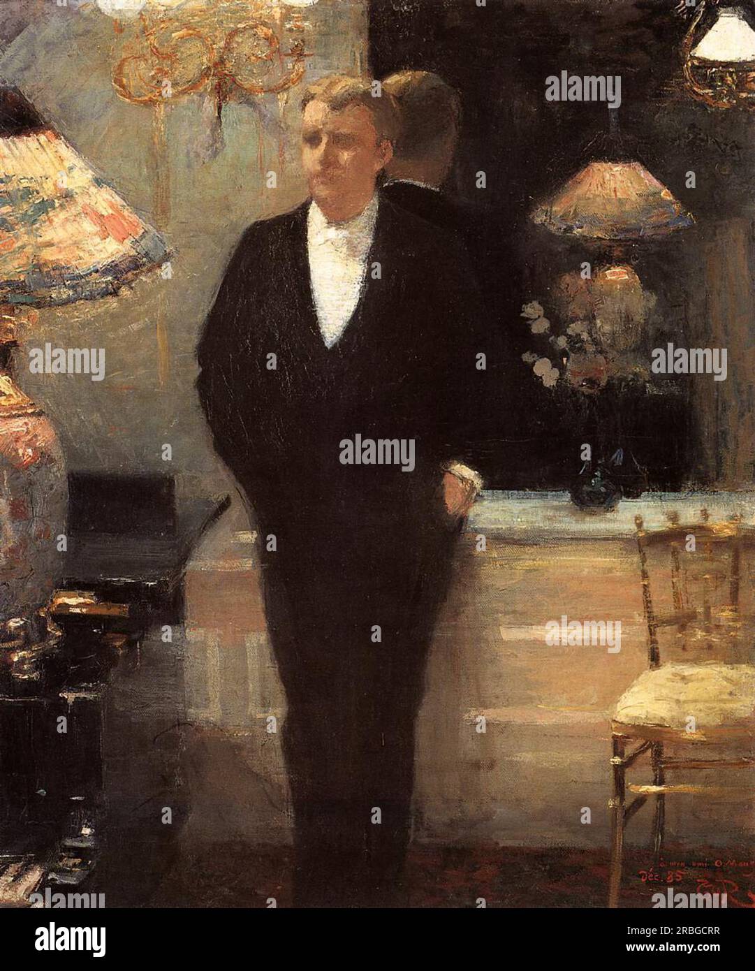 Portrait of Octave Maus 1885 by Theo van Rysselberghe Stock Photo - Alamy