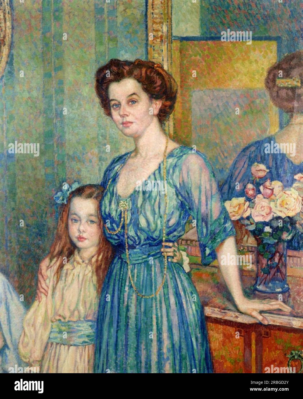 Madame Von Bodenhausen with her daughter Luli 1910 by Theo van ...