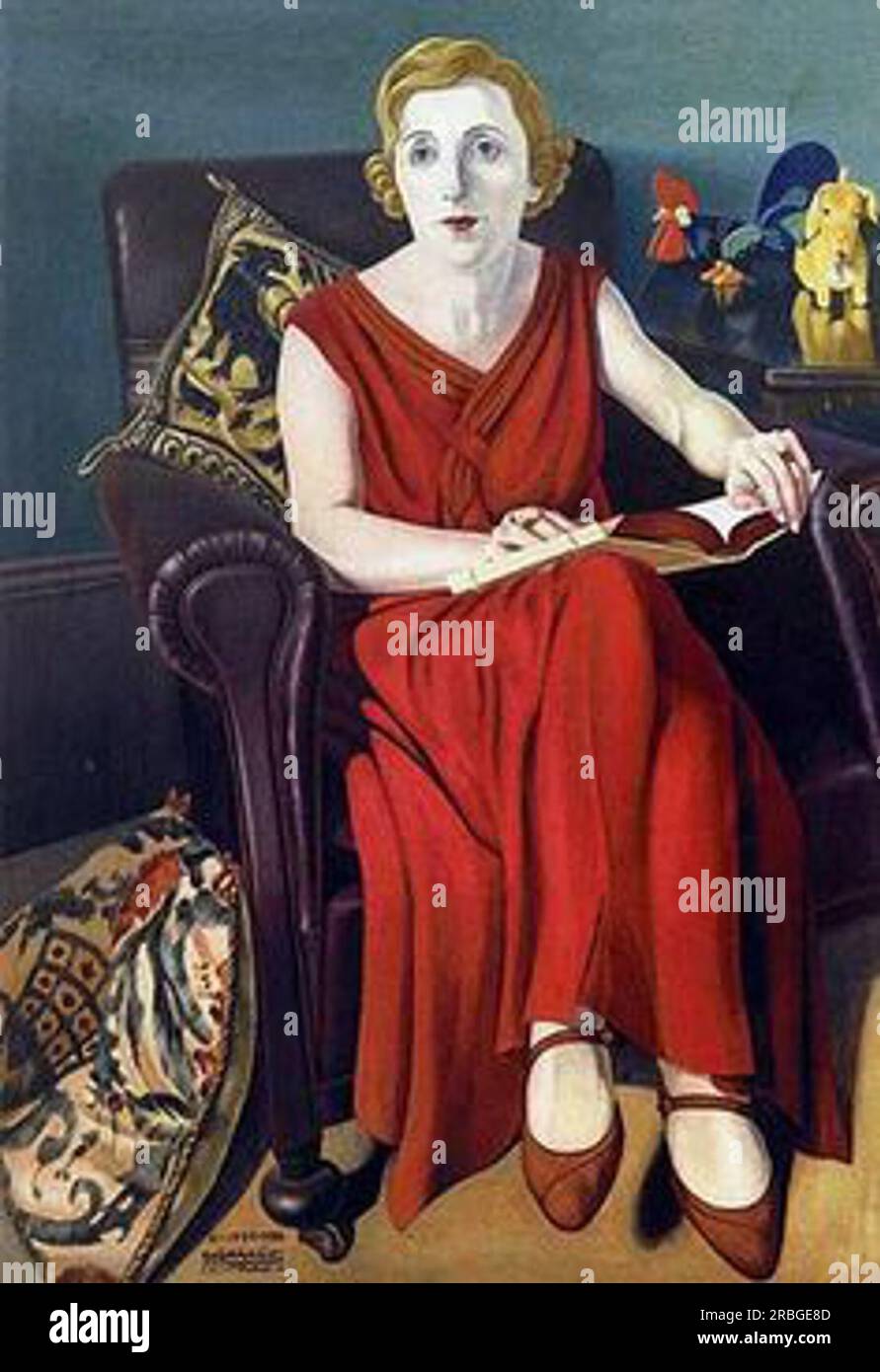 Portrait of Signora Vighi 1930 by Cagnaccio di San Pietro Stock Photo ...