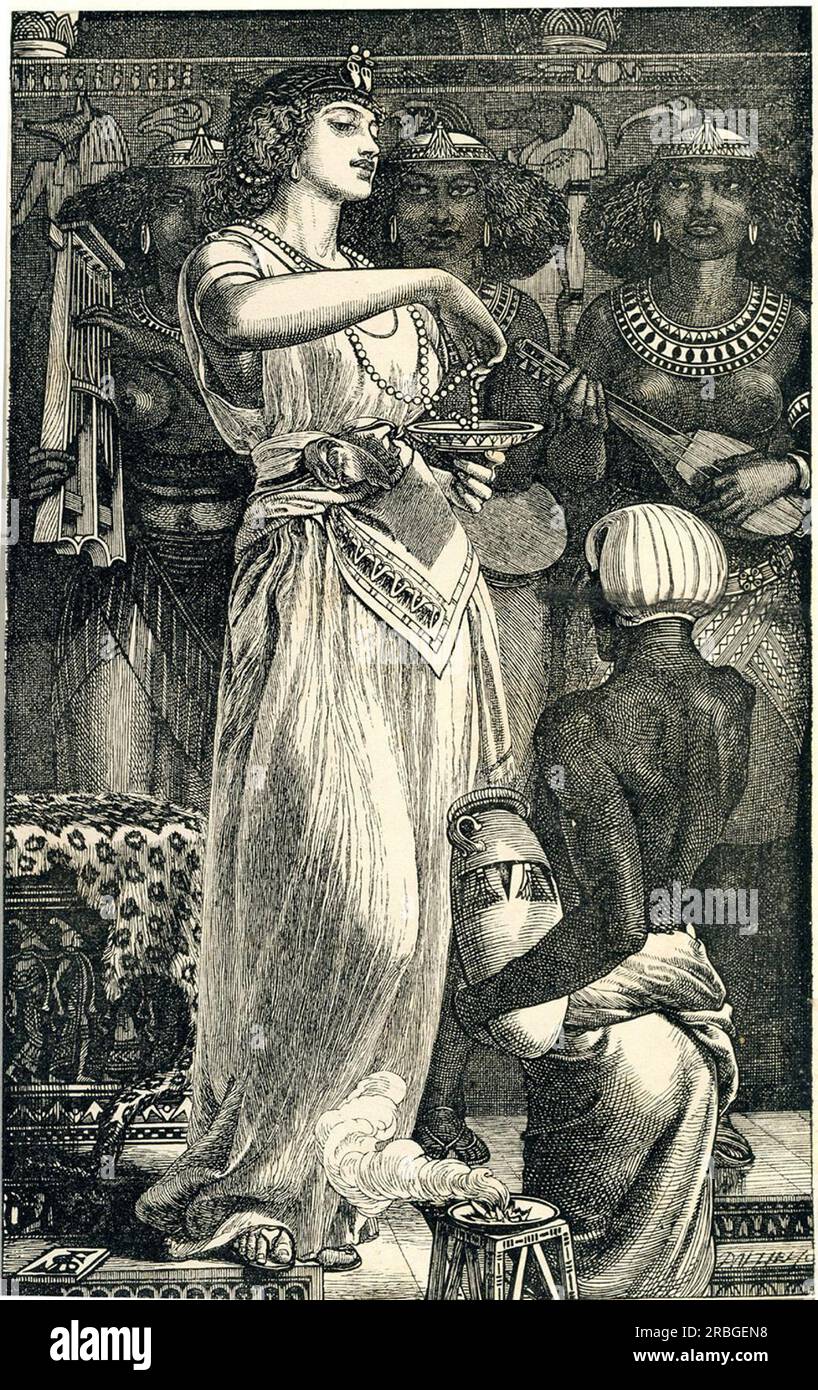 Cleopatra 1866 by Frederick Sandys Stock Photo - Alamy