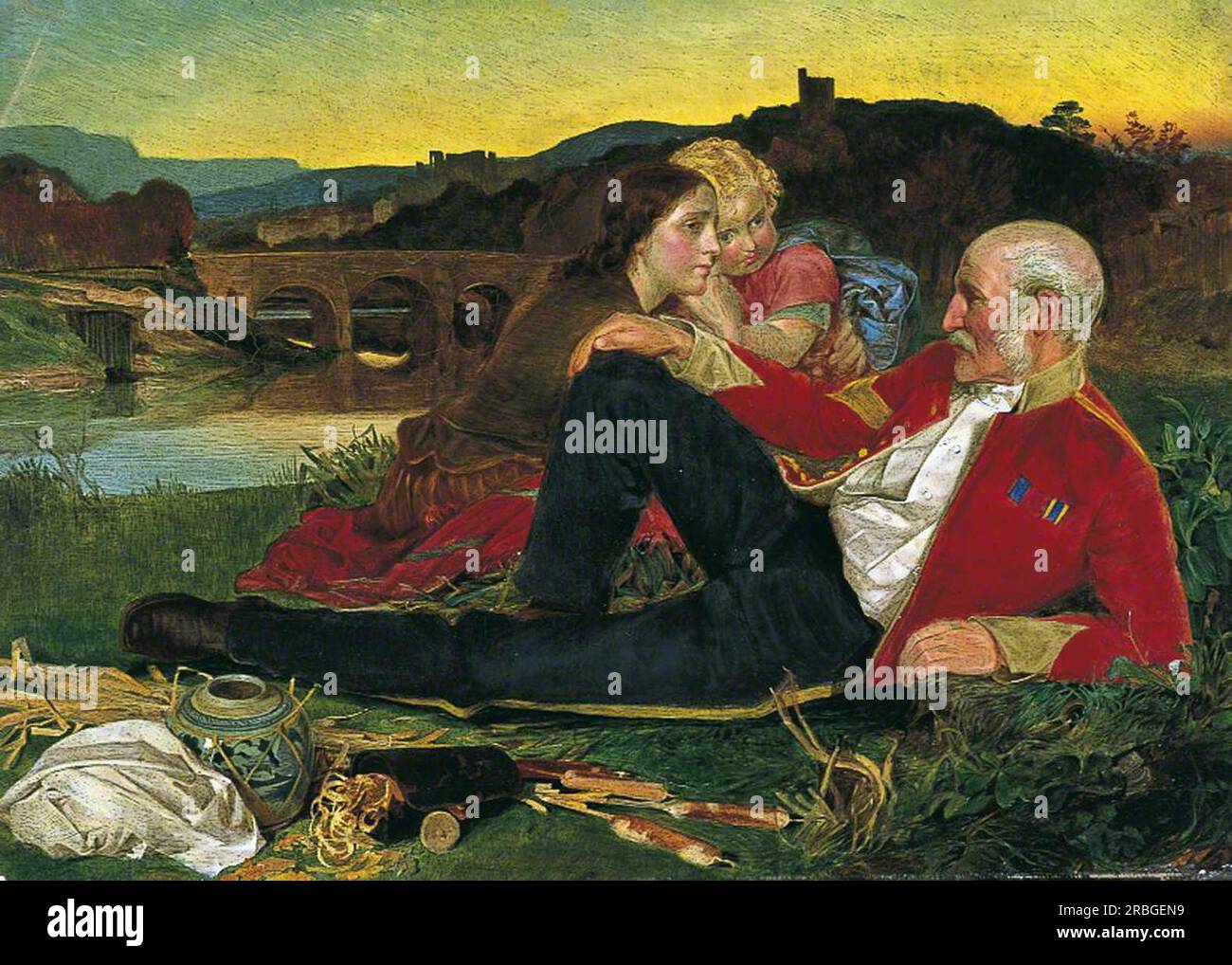 Autumn 1862 by Frederick Sandys Stock Photo - Alamy