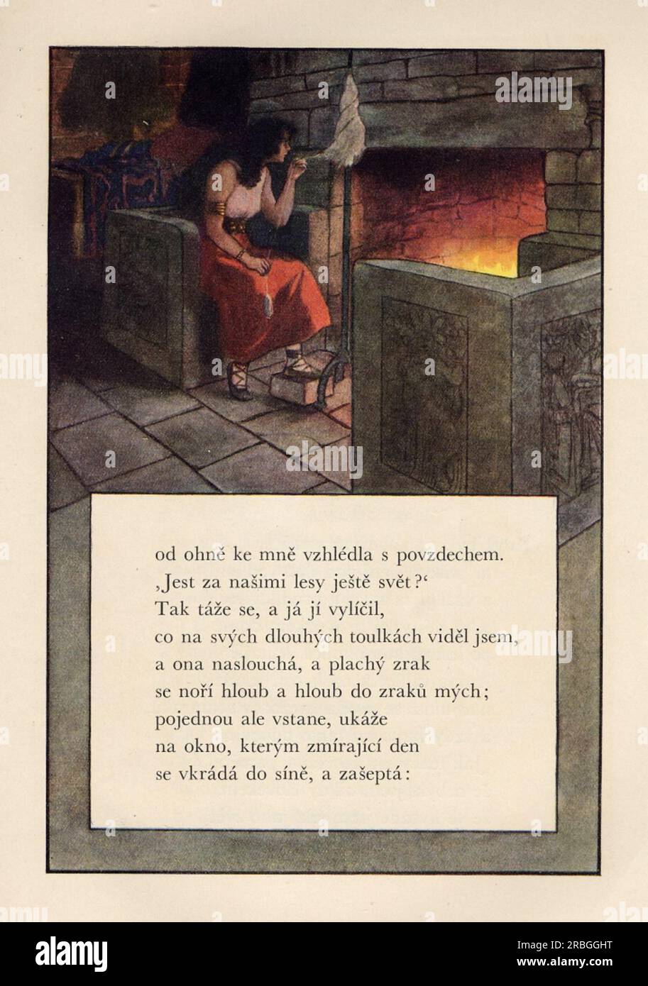 Illustration for Vyšehrad by Artuš Scheiner Stock Photo - Alamy