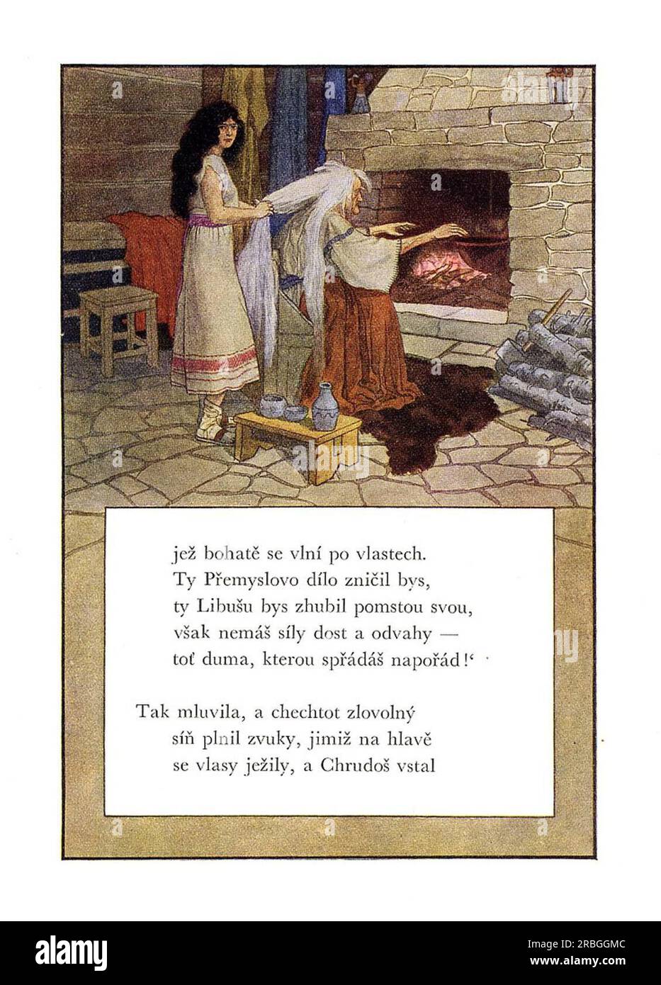 Illustration for Vyšehrad by Artuš Scheiner Stock Photo - Alamy