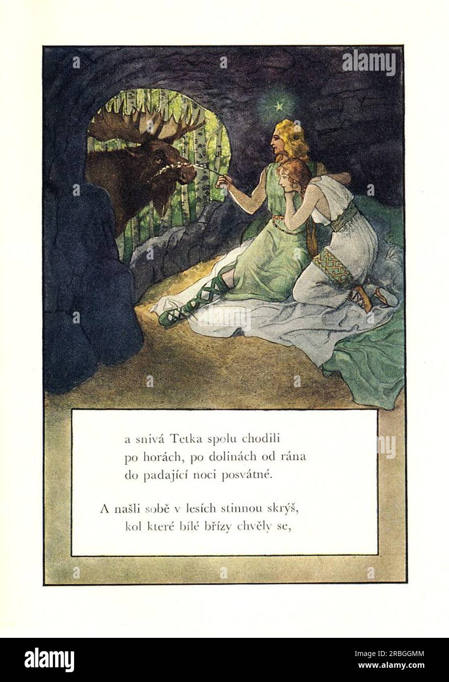 Illustration for Vyšehrad by Artuš Scheiner Stock Photo - Alamy