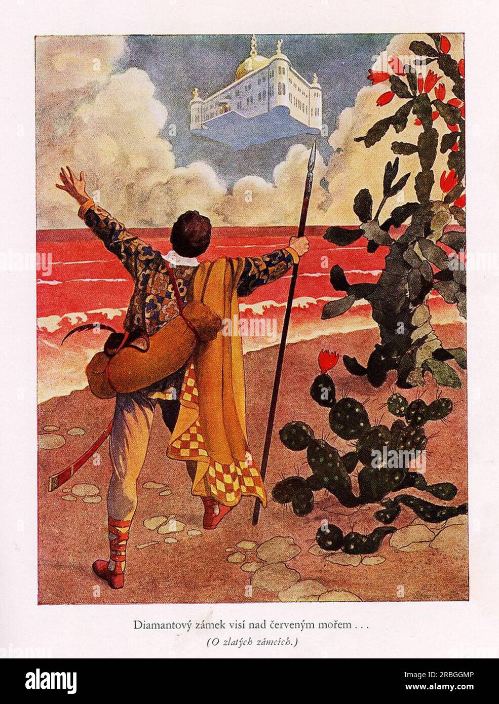 Illustration for Božena Němcová's Fairy Tales by Artuš Scheiner Stock ...