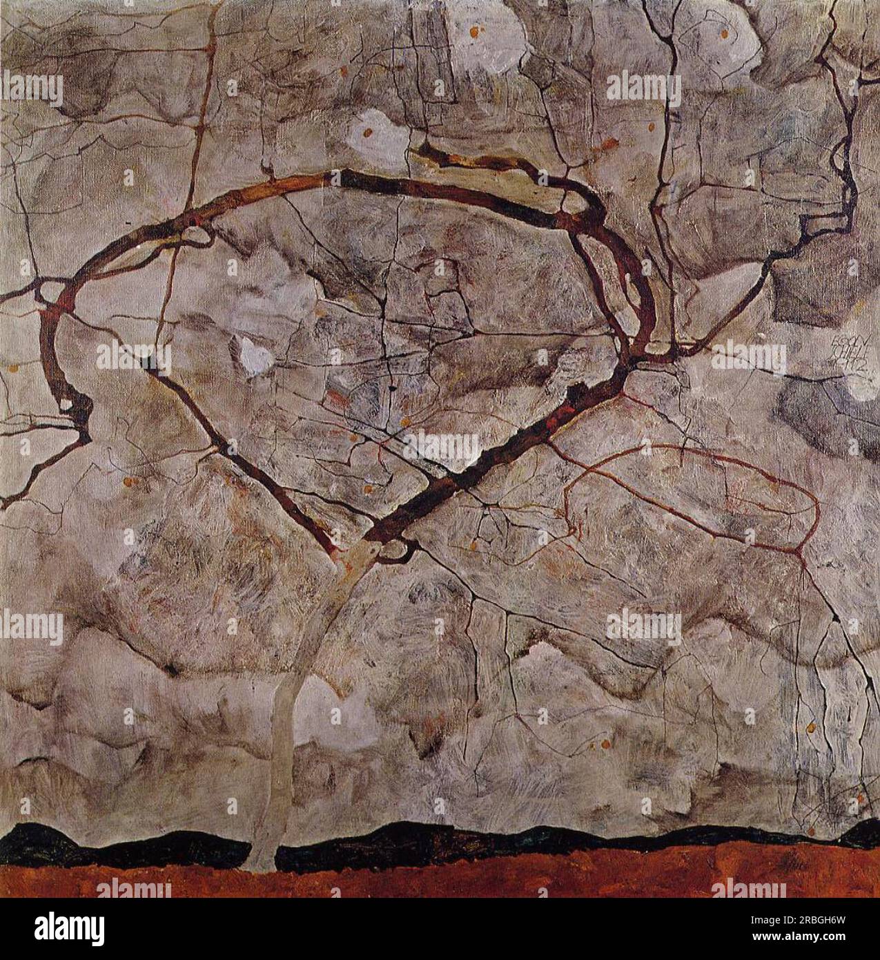 Autumn Tree in Movement 1912 by Egon Schiele Stock Photo - Alamy