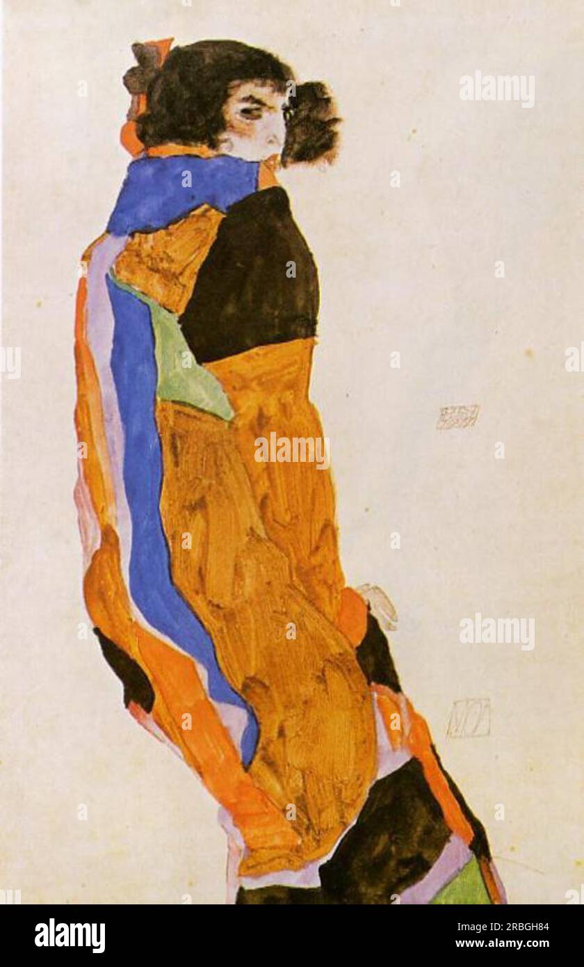 The Dancer Moa 1911 by Egon Schiele Stock Photo - Alamy