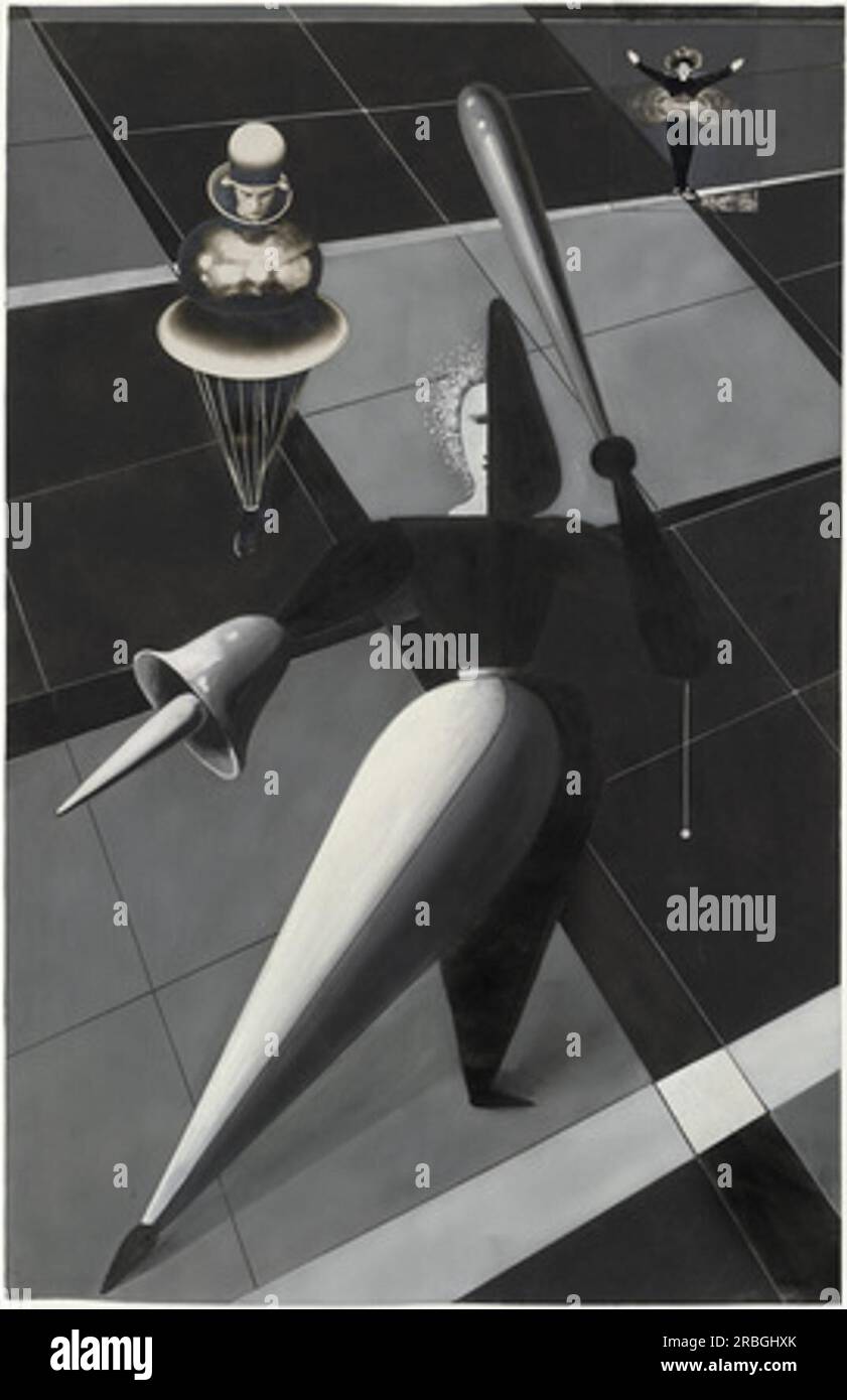 Figurines in Space: Study for the Triadic Ballet 1924 by Oskar ...