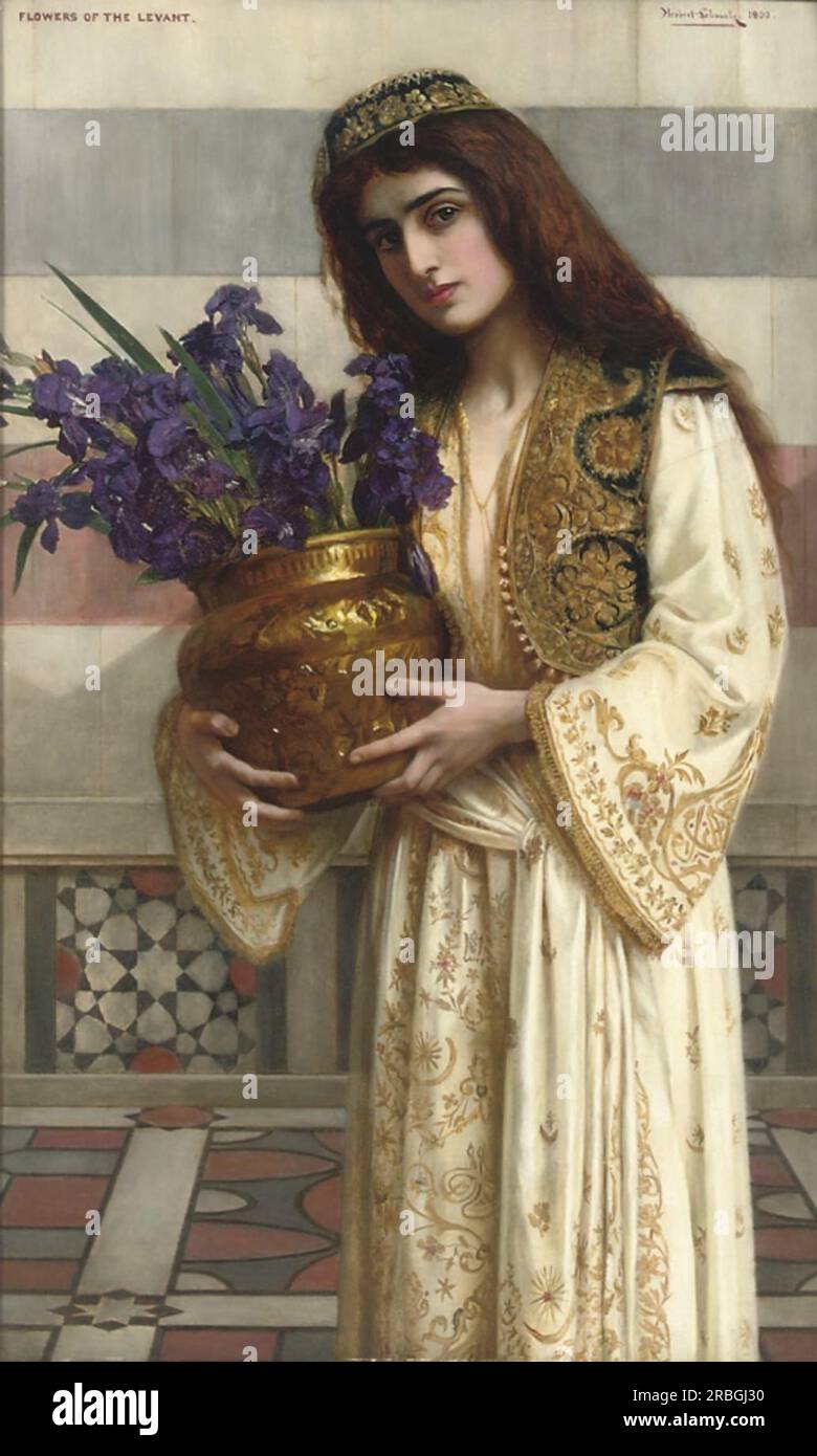 Flowers of the Levant by Herbert Gustave Schmalz (Herbert Carmichael ...