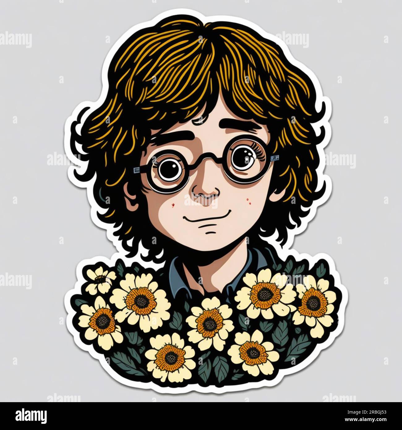 The beatles john lennon illustration hi-res stock photography and ...