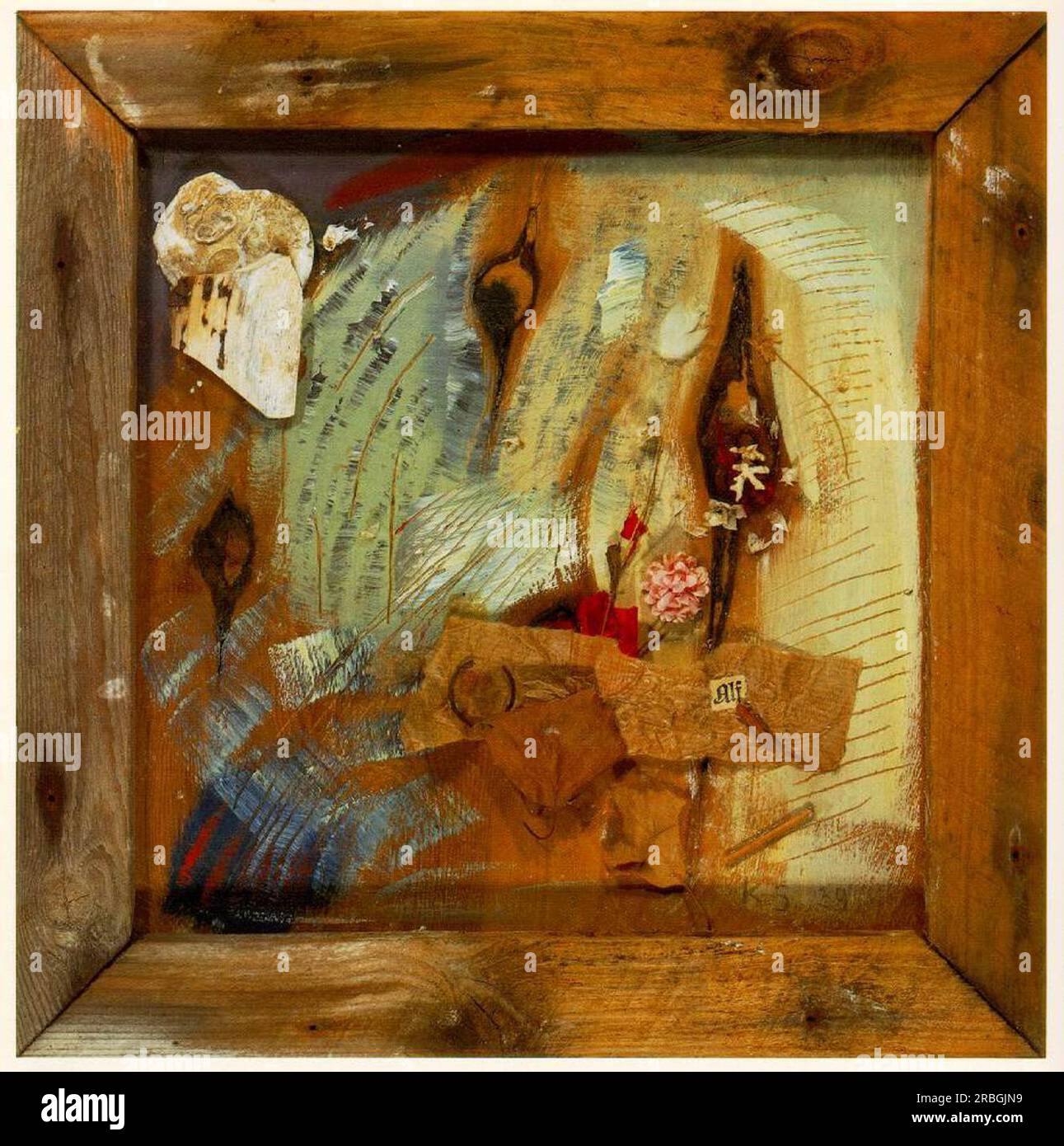 Merzbild Alf 1939 by Kurt Schwitters Stock Photo - Alamy