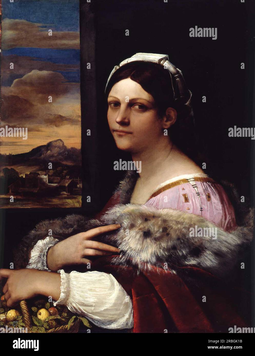A Young Roman Woman 1512 by Sebastiano del Piombo Stock Photo - Alamy