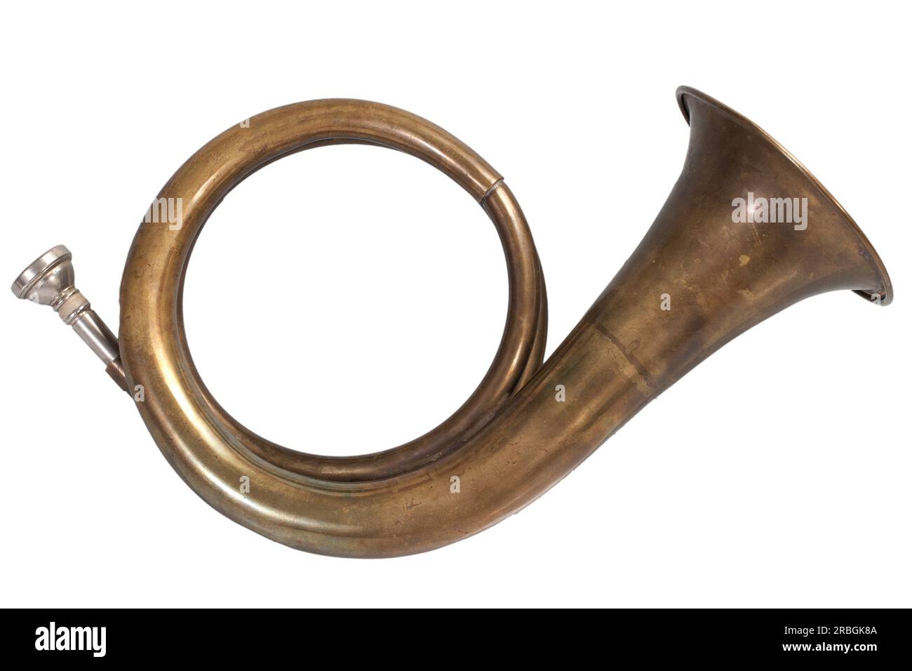 Vintage copper horn isolated hi-res stock photography and images - Alamy