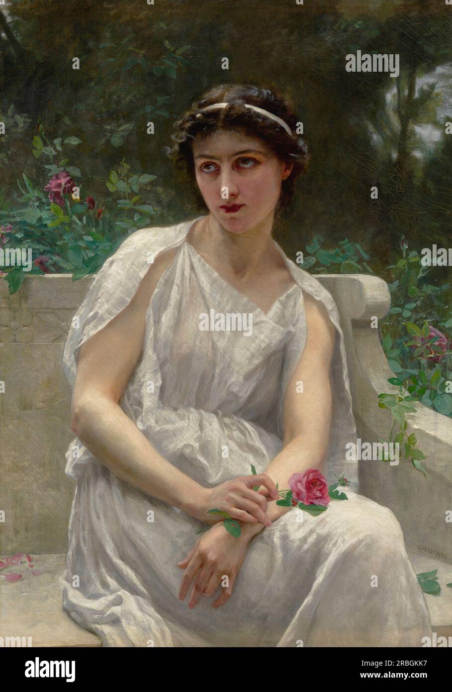 The Red Rose by Guillaume Seignac Stock Photo - Alamy