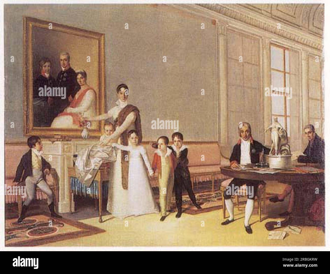 The Viscount of Santarem and his Family 1816 by Domingos Sequeira Stock ...